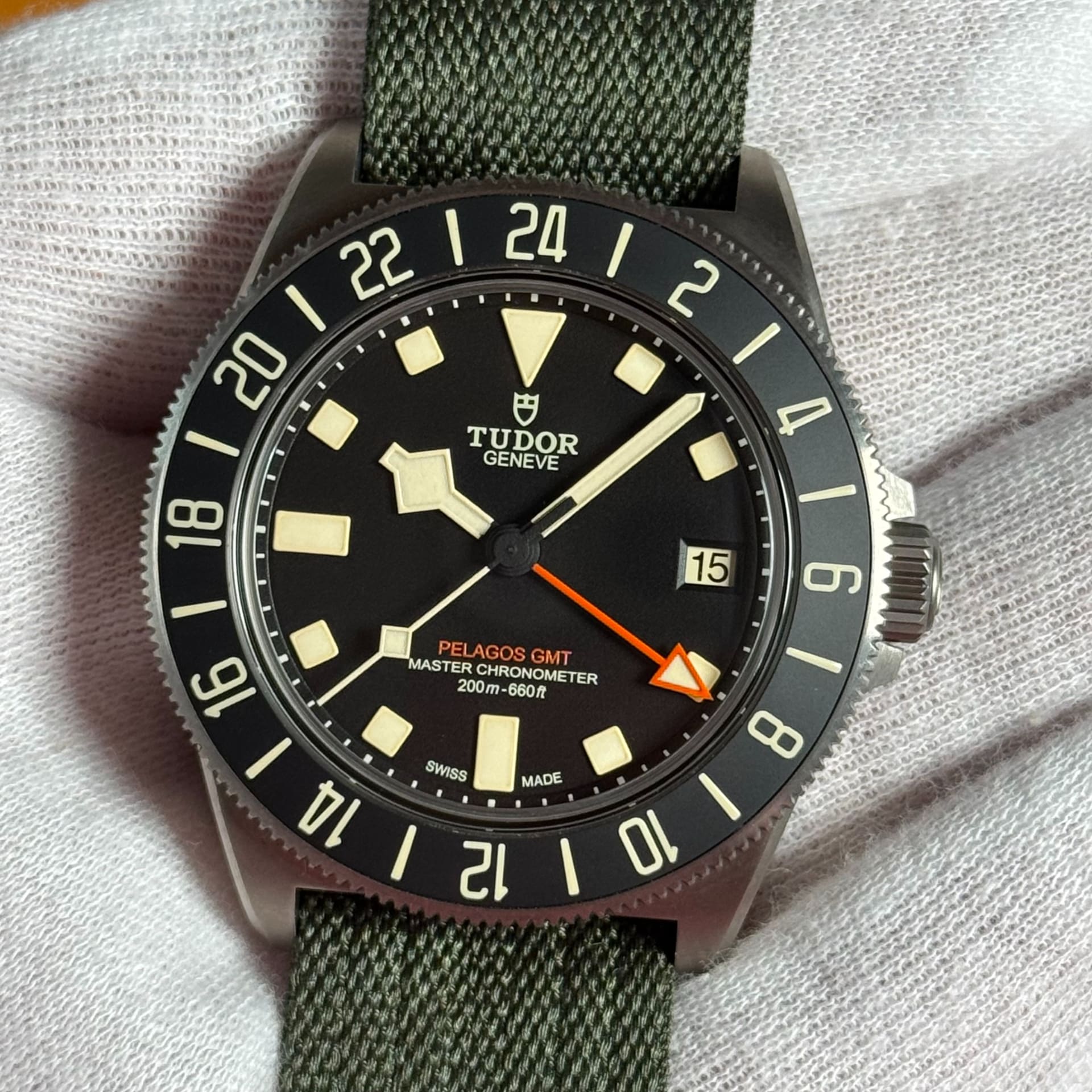 Auction: 2024 Tudor Pelagos FXD GMT Titanium M2542G257NU-0002 | Bezel