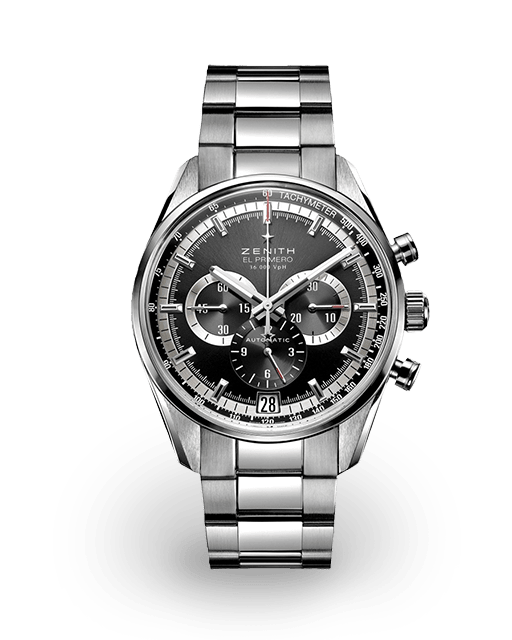 Zenith El Primero Chronomaster 42 Steel / Black / Bracelet 03.2040.400 ...