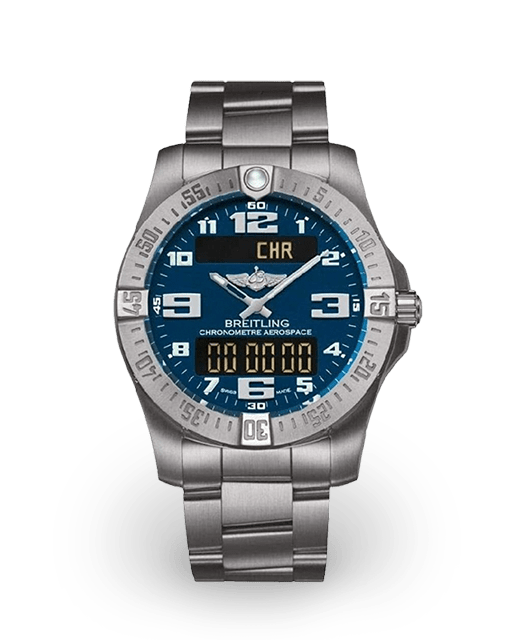 Breitling Aerospace EVO Titanium / Blue E7936310 Watches | Bezel