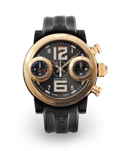 Graham Swordfish Chronograph 46 Two-Tone / Black / Arabic / Strap ...