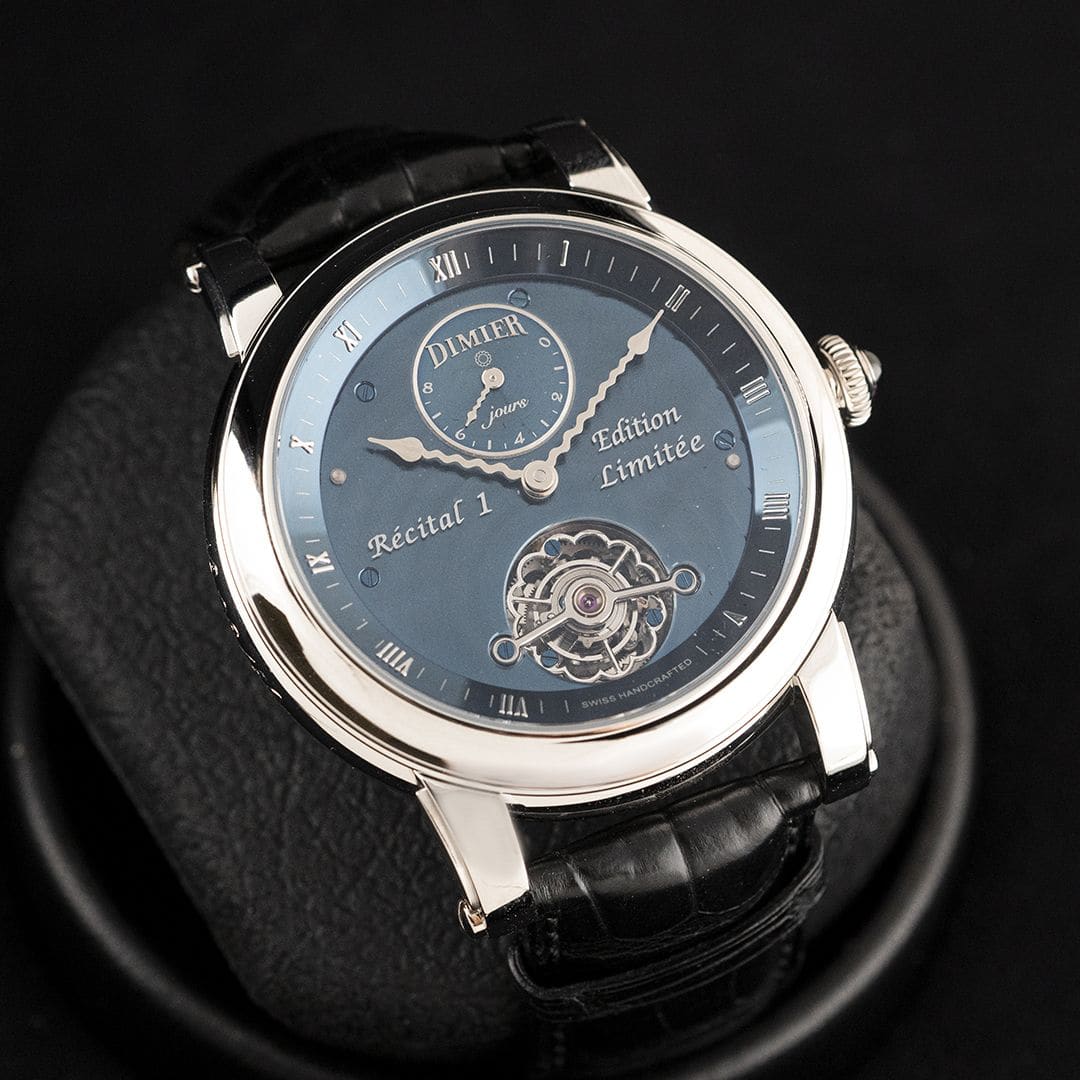 Auction: Bovet 1822 Dimier Recital 1 46 Platinum / Blue / Roman / Strap ...