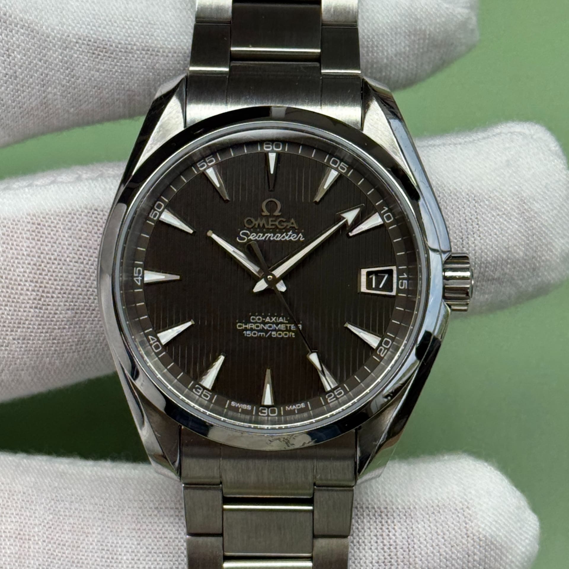 Auction: Omega Seamaster Aqua Terra 150M Master Co-Axial 38.5 Stainless ...