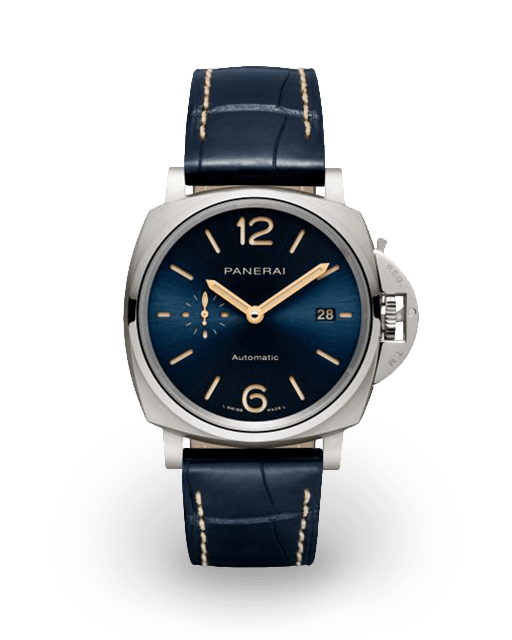 Panerai Luminor Due 42 Automatic Titanium/ Blue PAM00927 Watches | Bezel