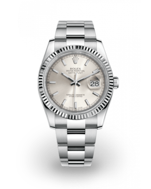 Rolex Datejust 36 Fluted / Silver / Oyster 116234-0093 Watches | Bezel