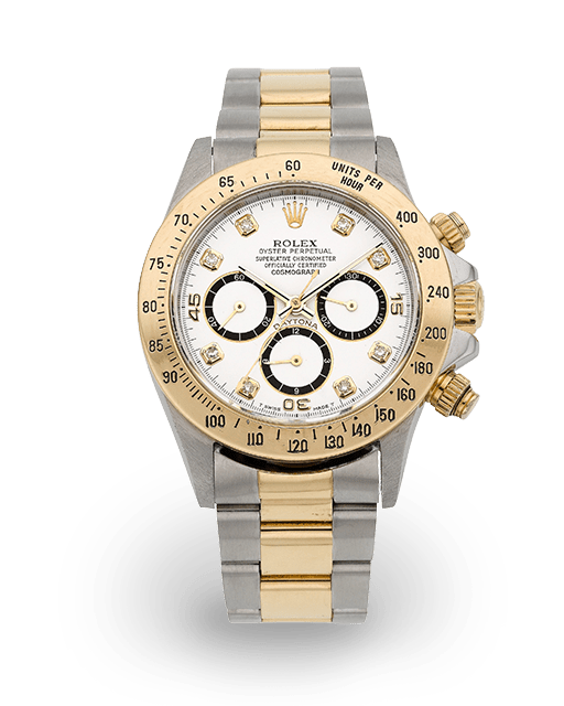 Rolex Daytona Two-Tone / White / Diamond-Set / Inverted 6 / Zenith ...