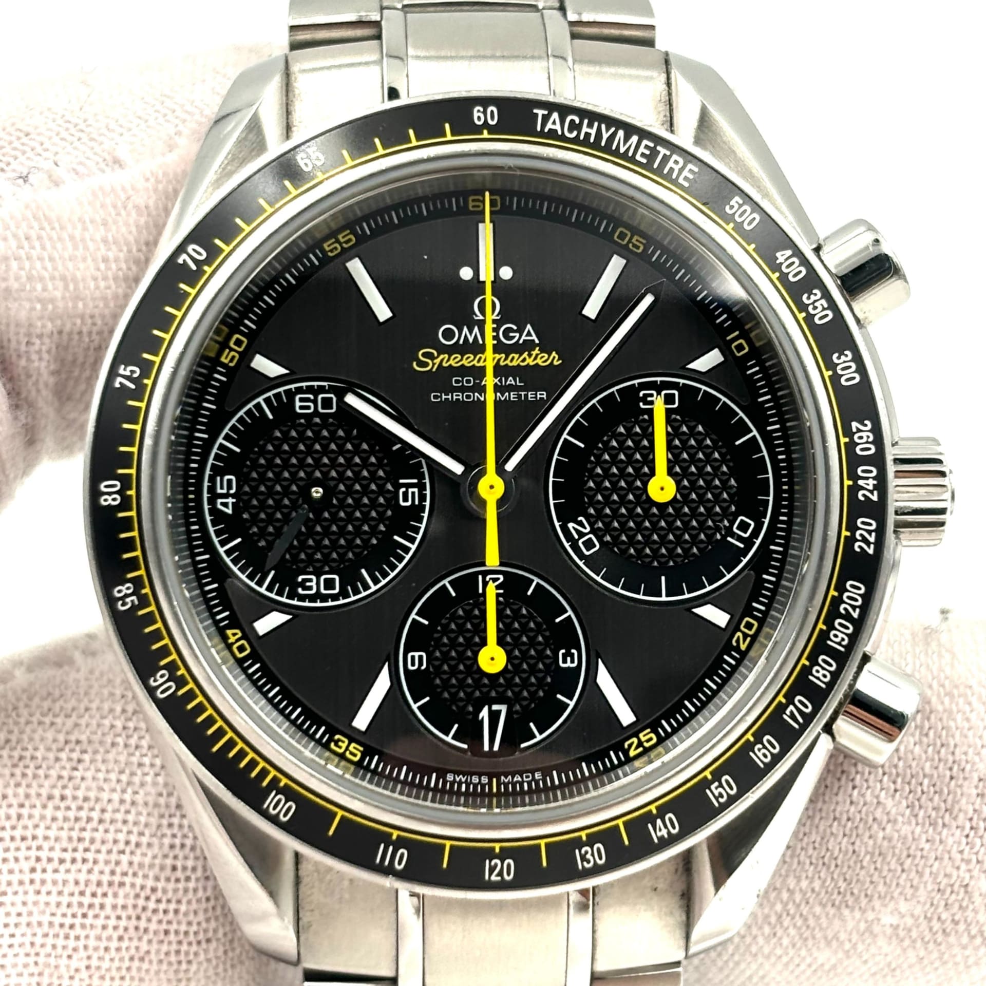 Auction: 2021 Omega Speedmaster Racing Co-Axial Chronograph Stainless ...