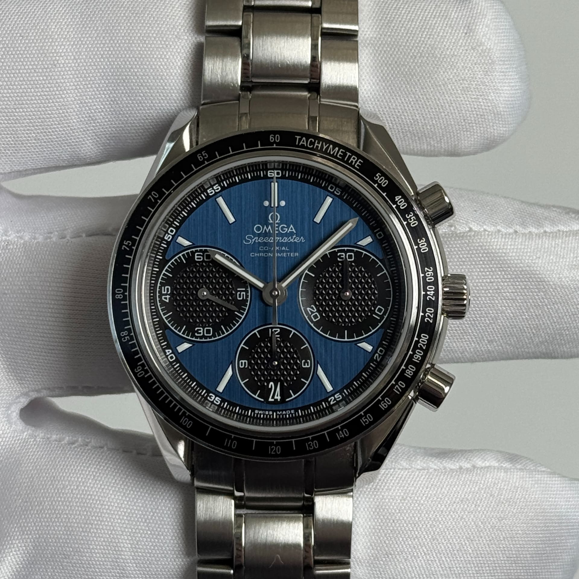 Auction: Omega Speedmaster Racing Co-Axial Chronograph Stainless Steel ...