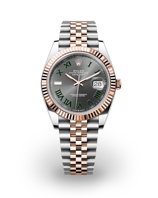 Rolex Datejust 41 Two-Tone "Wimbledon" / Fluted / Jubilee 126331-0016 ...