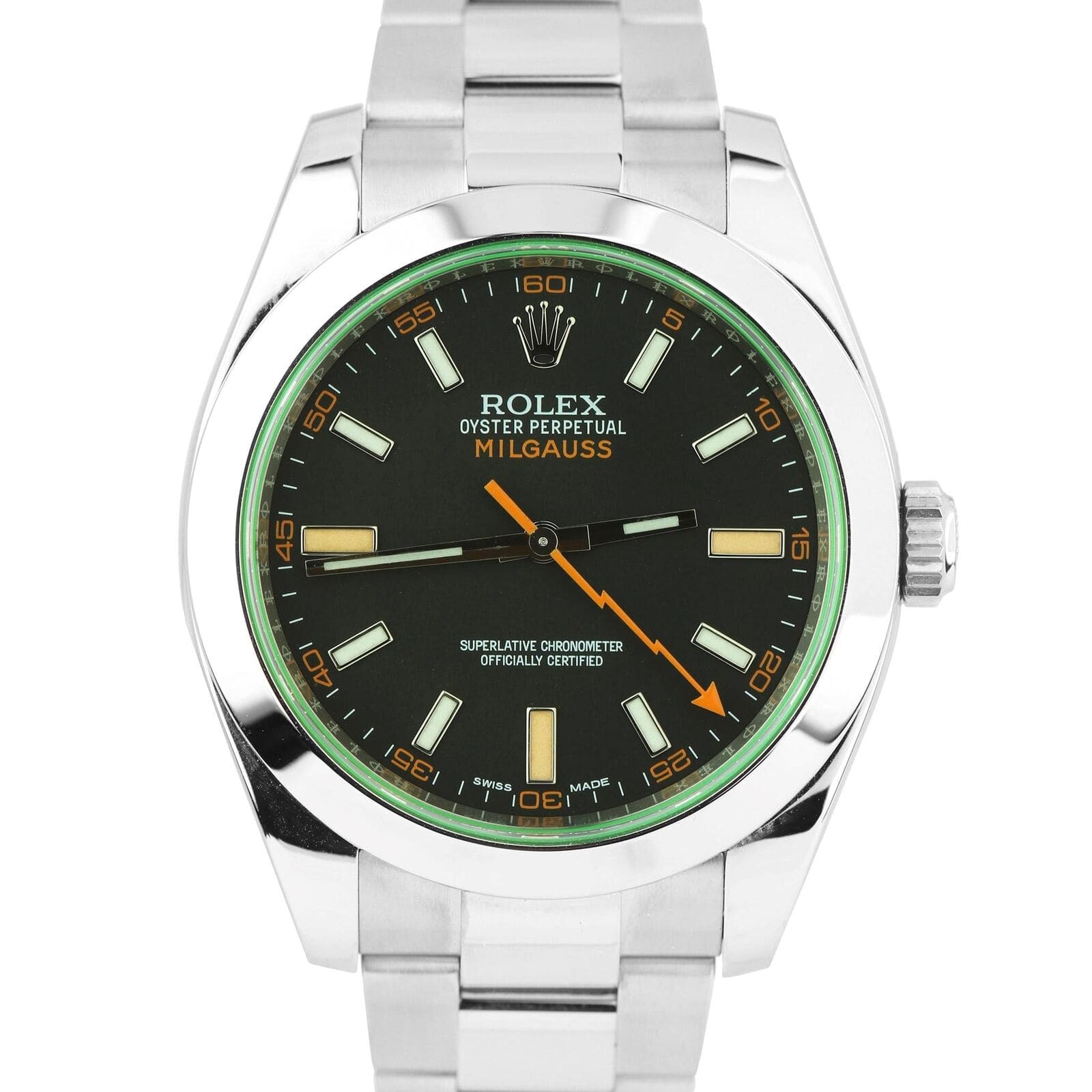 Rolex Milgauss Black 116400GV-0001 | Bezel