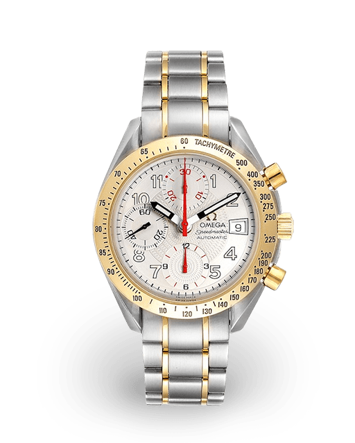 Omega Speedmaster Reduced Date Two-Tone / Silvered 3313.33 Watches | Bezel