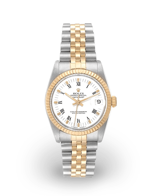 Rolex Datejust 31 Two-Tone / Fluted / White / Roman / Jubilee 68273 ...