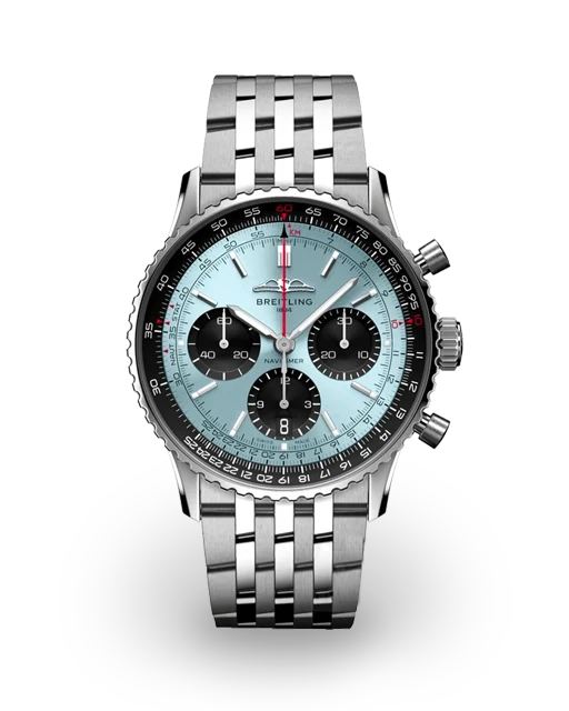 Breitling Navitimer B01 Chronograph Steel / Light Blue / Bracelet ...