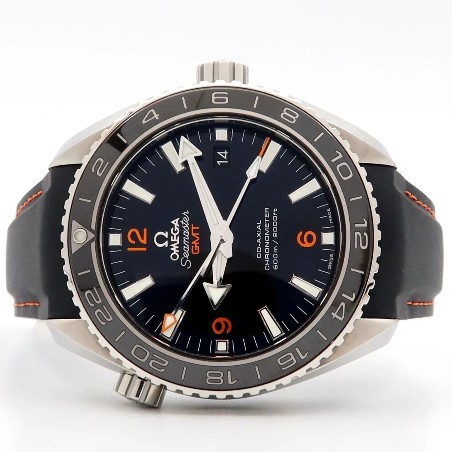 Omega Seamaster Planet Ocean 600M Co-Axial 43.5 GMT Stainless Steel ...