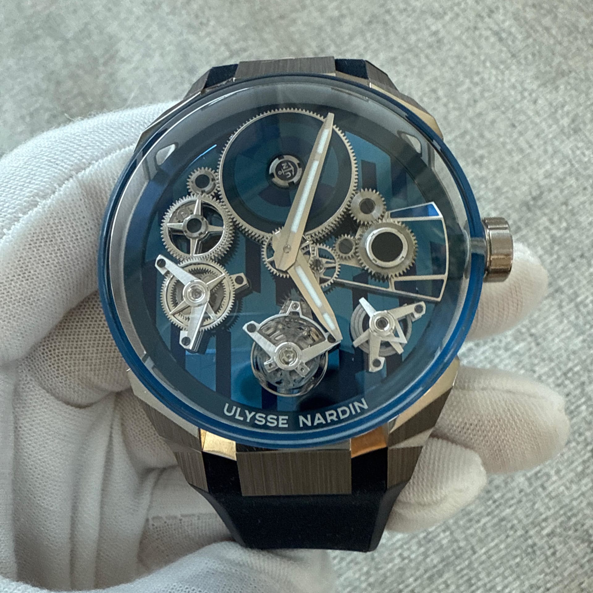 Auction: 2024 Ulysse Nardin Blast Free Wheel Marquetry 45 White Gold ...