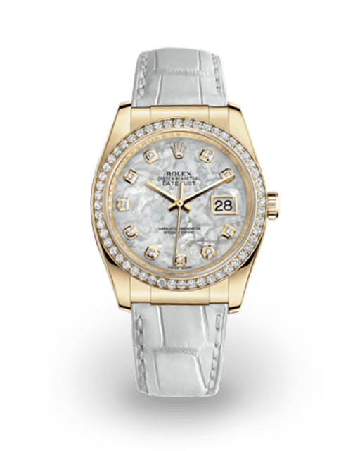 Rolex Datejust 36 Yellow Gold / Diamond-Set / MOP / Diamond-Set 116188 ...