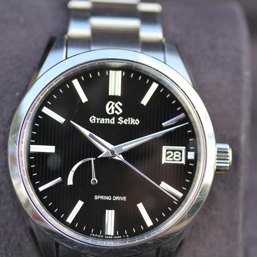 Auction: 2019 Grand Seiko Spring Drive Titanium / Black / Bracelet ...