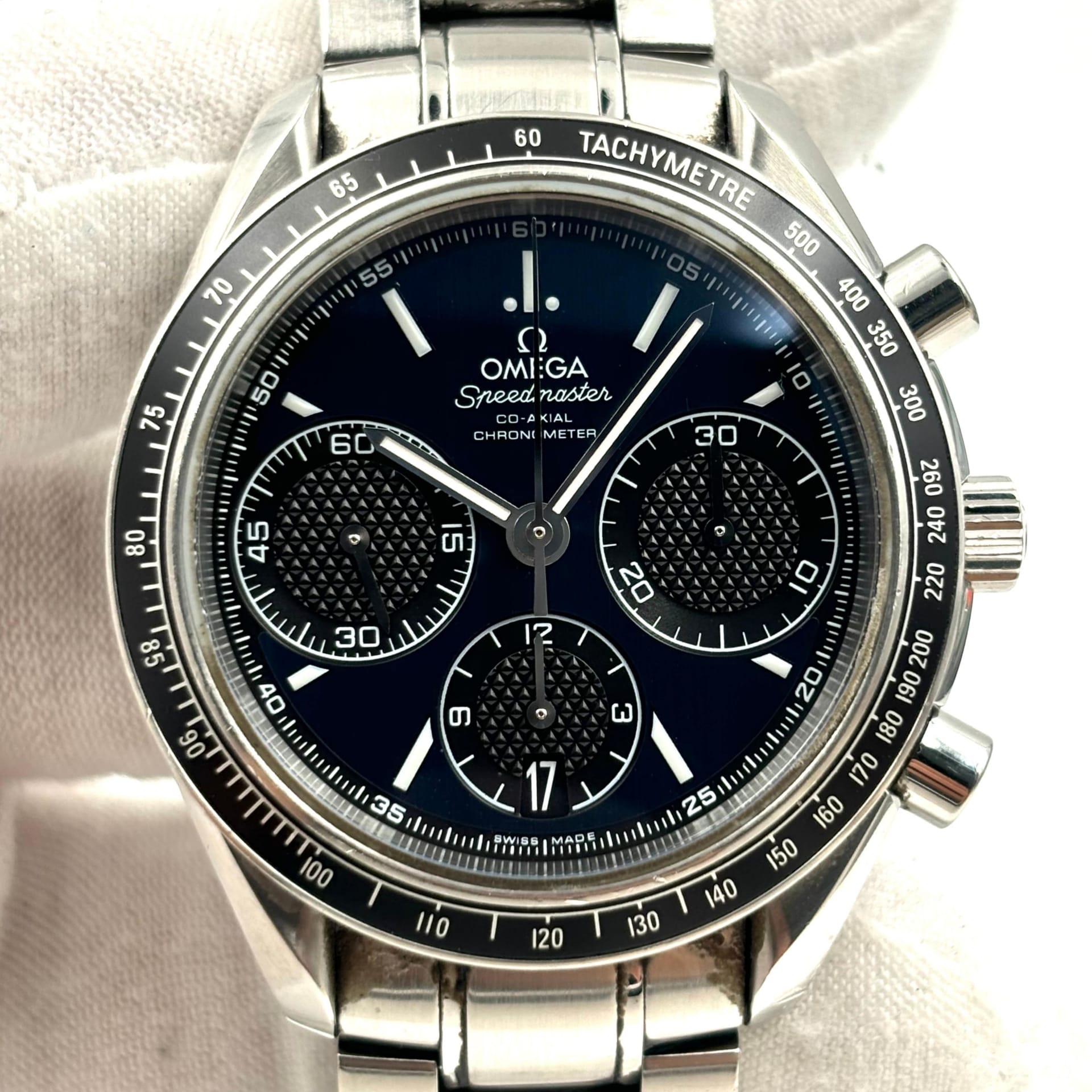 Auction: 2014 Omega Speedmaster Racing Co-Axial Chronograph Stainless ...