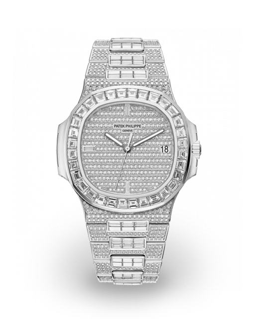 Patek Philippe Nautilus Full Diamond-Set 5719/10G-010 Watches | Bezel