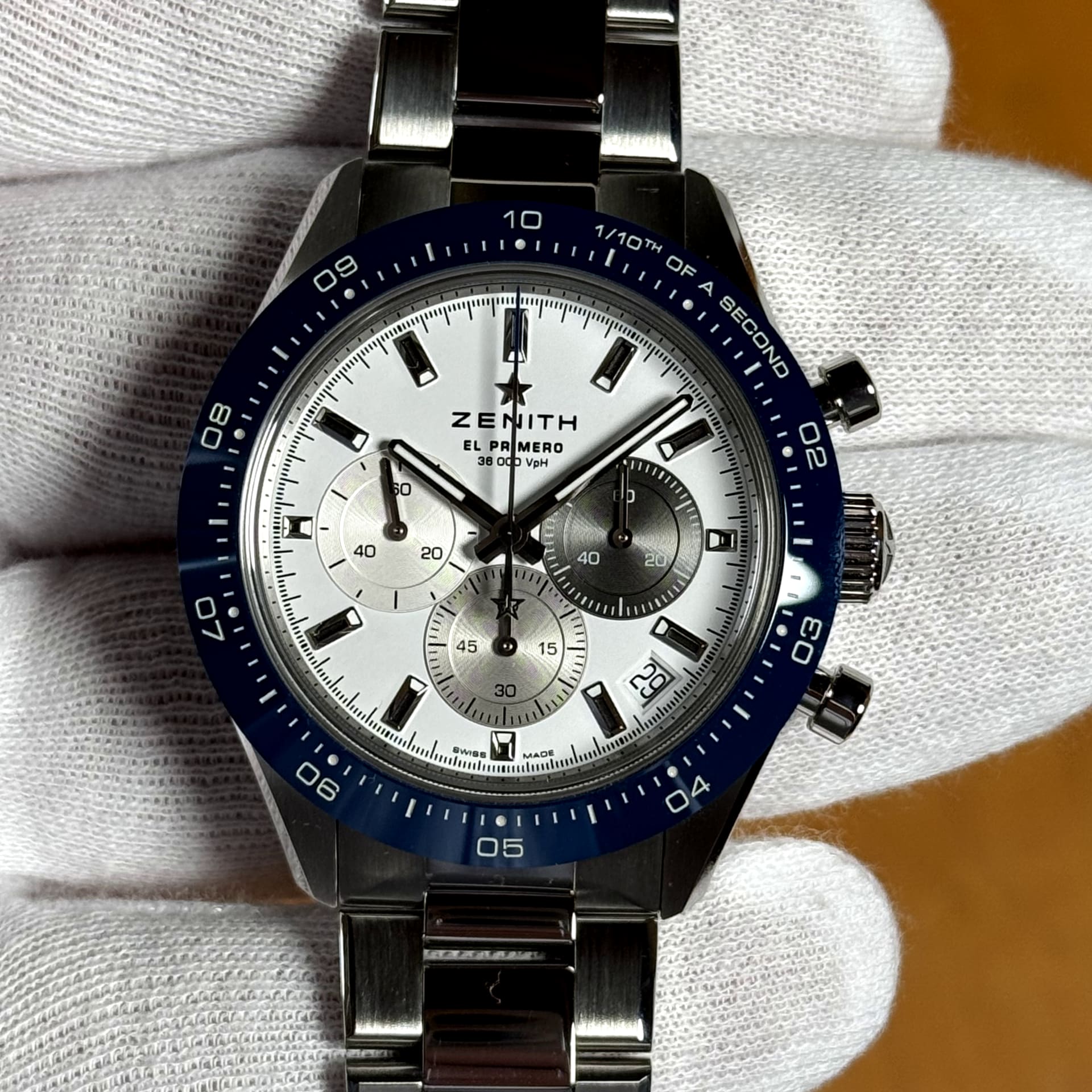 Auction: 2024 Zenith Chronomaster Sport Centenary 41 Steel / Blue ...