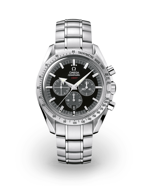 Omega Speedmaster Broad Arrow 1957 42 Steel / Black / Bracelet 321.10 ...