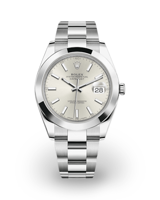 Rolex Datejust 41 Steel / Smooth / Silvered / Oyster 126300-0003 ...