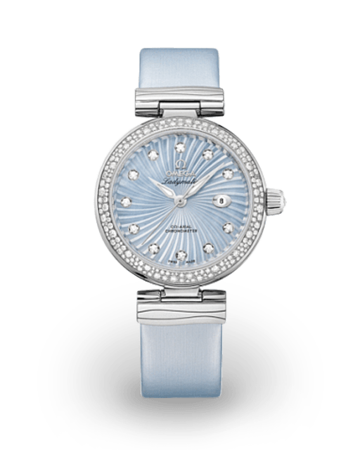 omega-ladymatic-co-axial-34-stainless-steel-diamond-blue-mop-425-37