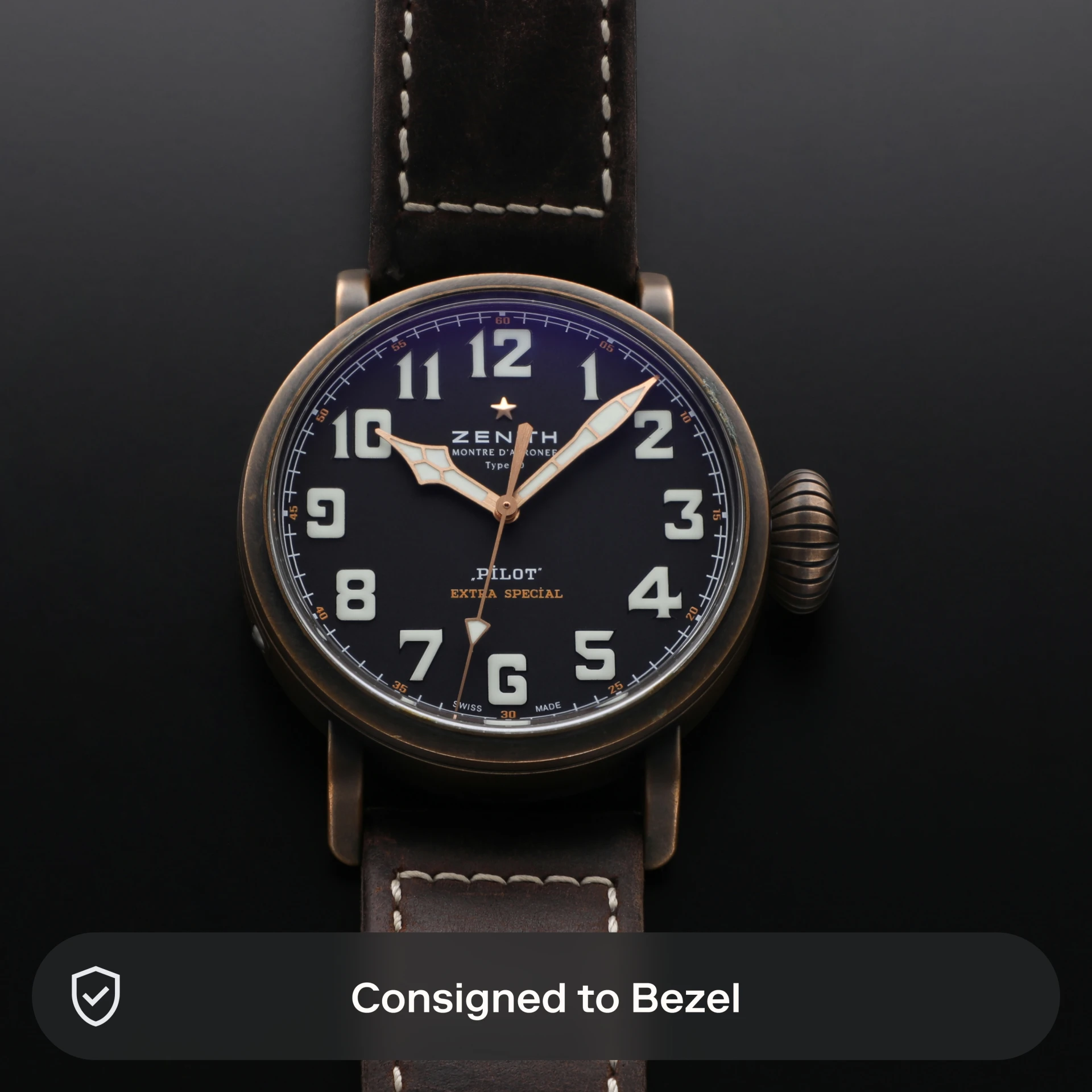 Auction: Zenith Pilot Type 20 Extra Special Bronze 29.2430.679/21.C753 | Bezel