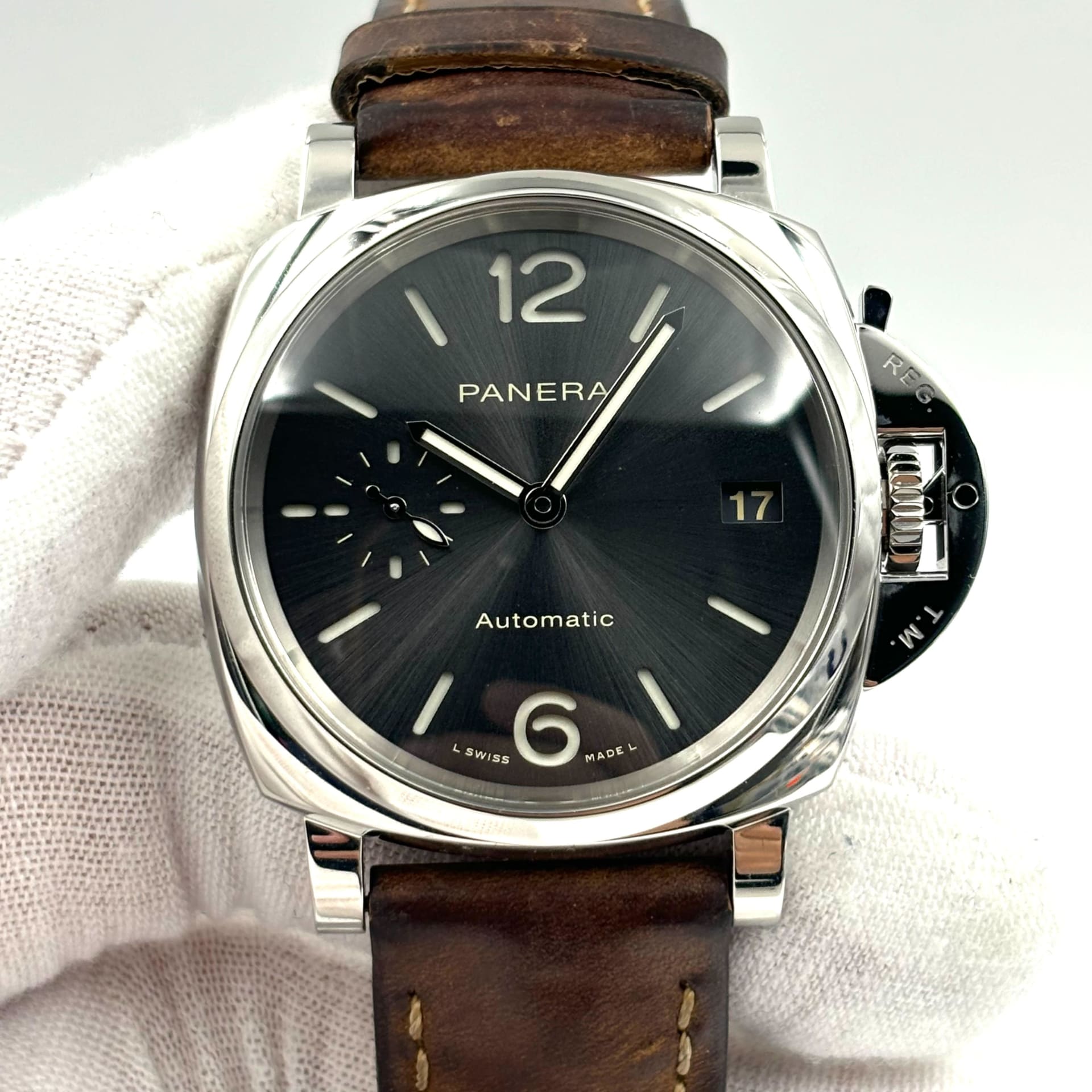 Auction: 2022 Panerai Luminor Due 38 Automatic Stainless Steel / Grey ...