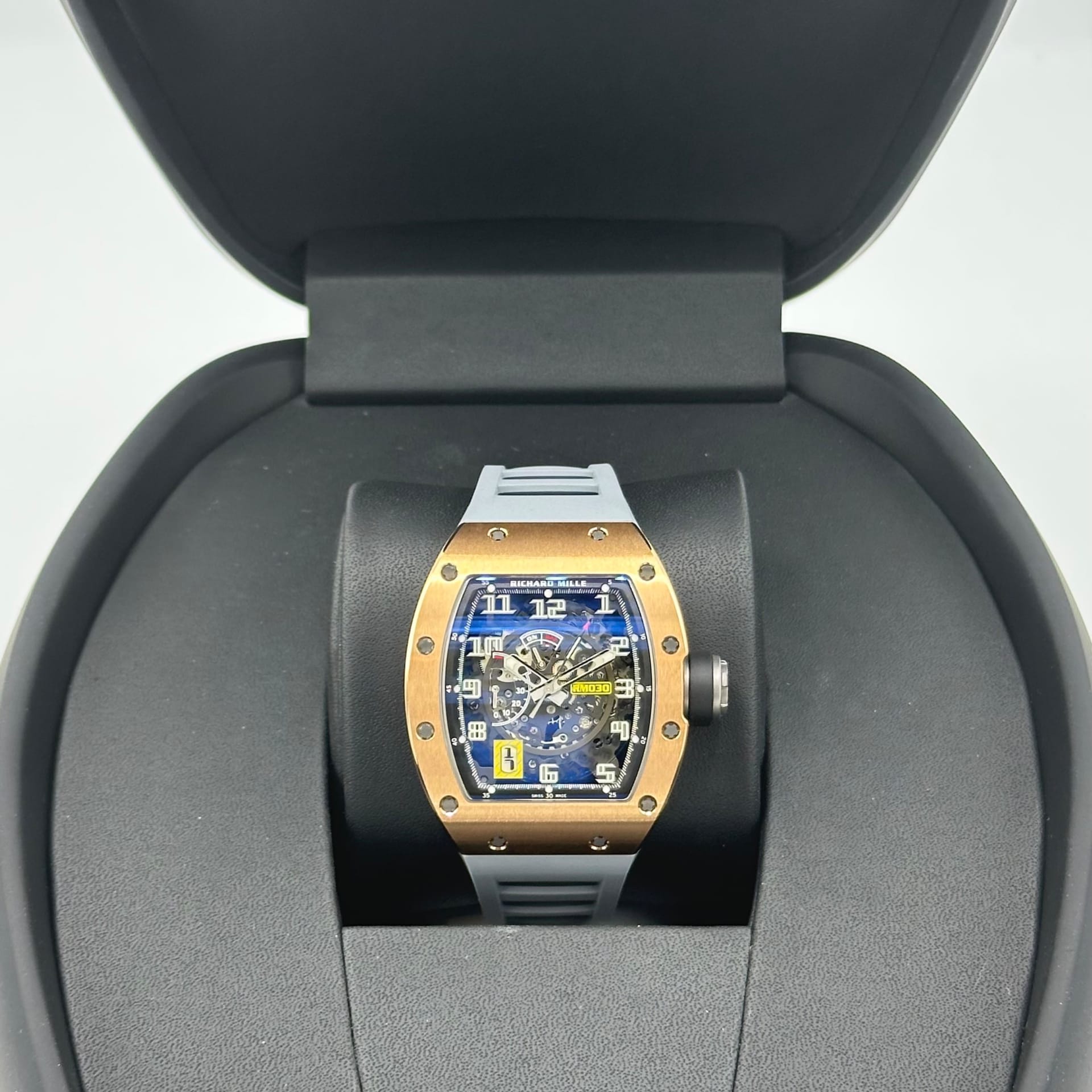Auction: 2022 Richard Mille Rose Gold / Skeletonized / Arabic / Strap ...