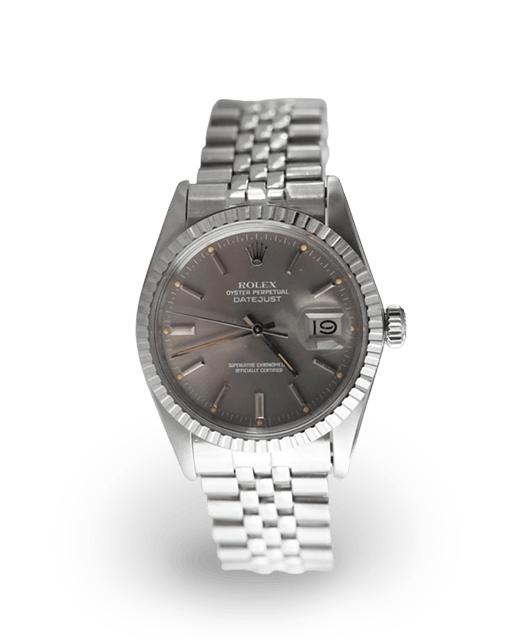 Rolex Datejust 36 Engine Turned / Gray / Jubilee 16030 Watches | Bezel