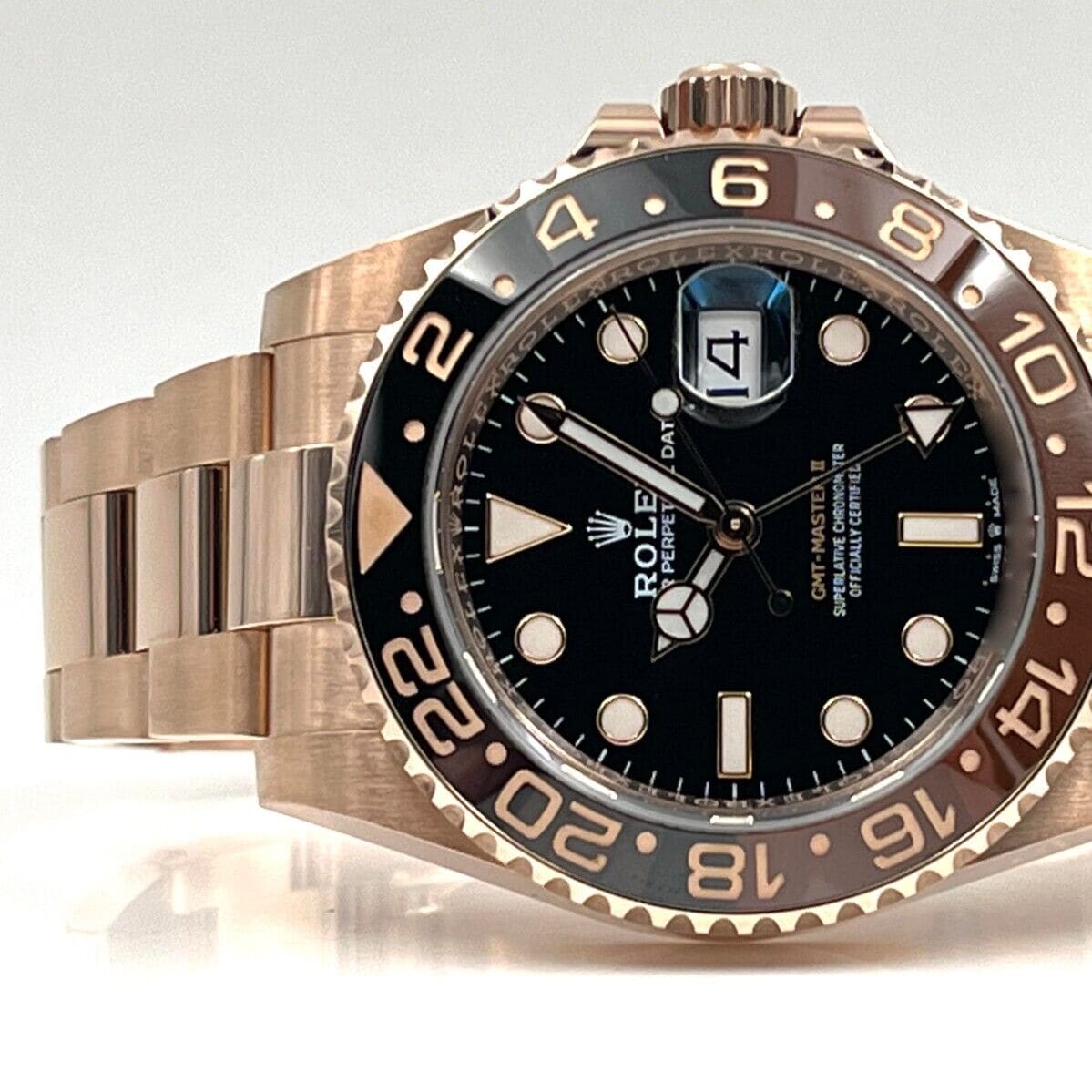 2021 Rolex GMT-Master II Rose Gold 126715CHNR-0001 | Bezel
