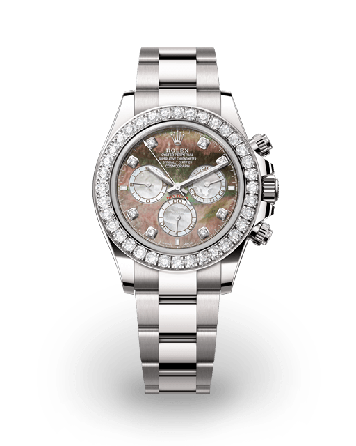 Rolex Cosmograph Daytona White Gold - Diamond / Reverse Panda MOP - Diamond / Oyster 126579RBR ...