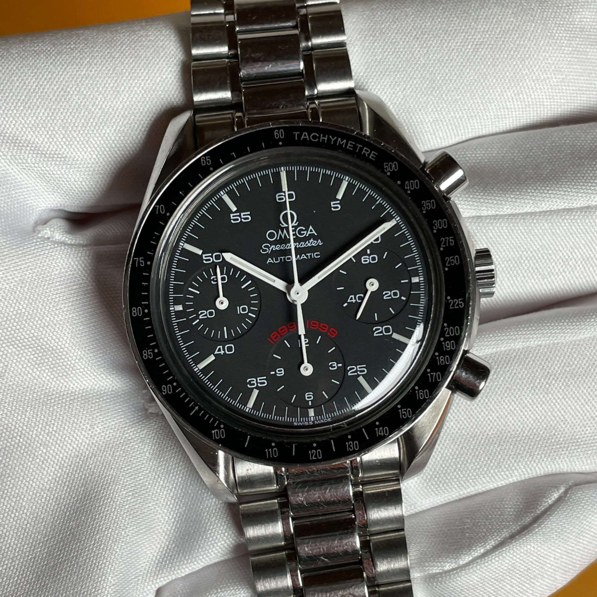 Auction: Omega Speedmaster AC Milan 100th Anniversary 39 Steel / Black ...