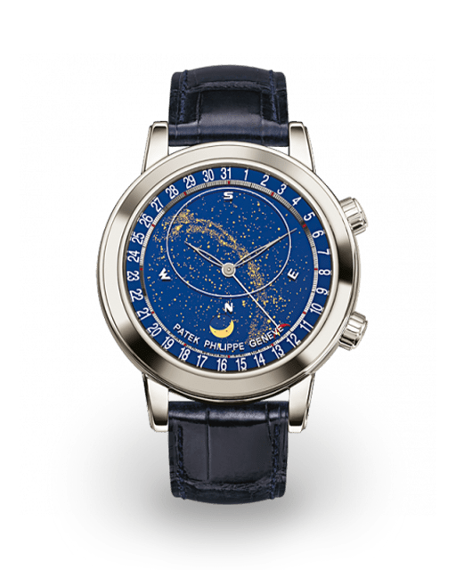 Patek Philippe Celestial Platinum / Blue 6102P-001 | Bezel