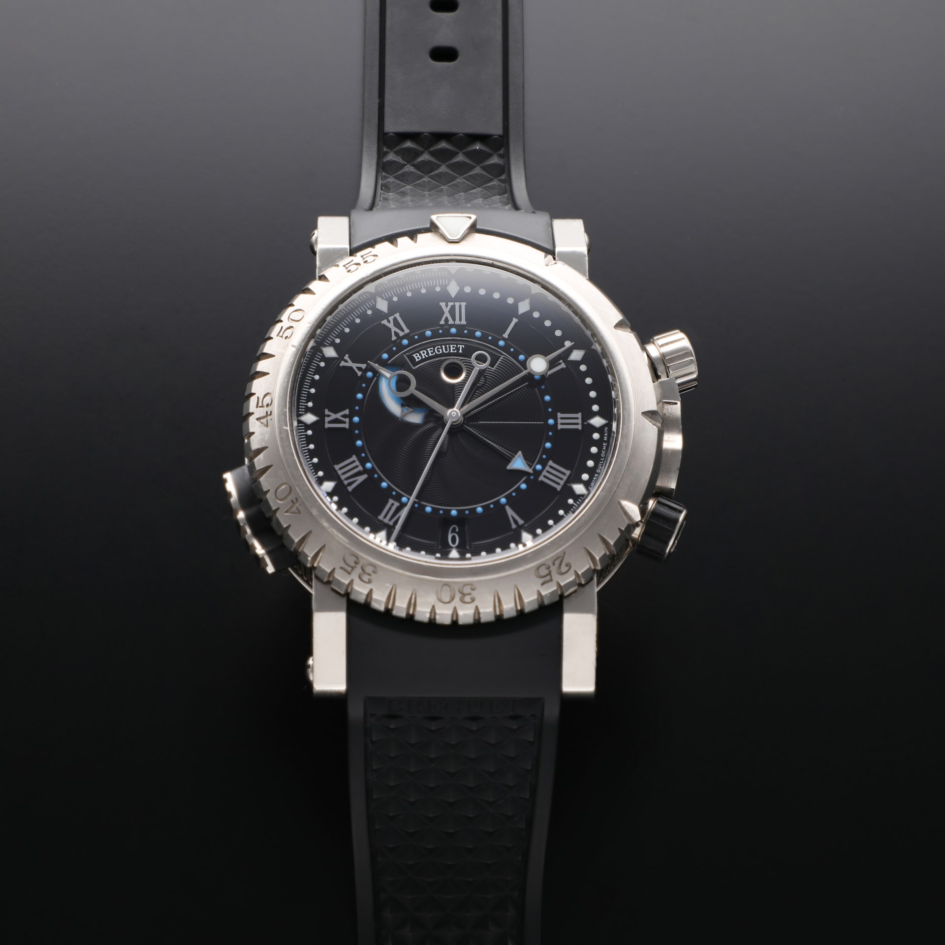 Auction: Breguet Marine Royale 46 White Gold / Black / Strap 5847BB/92 ...