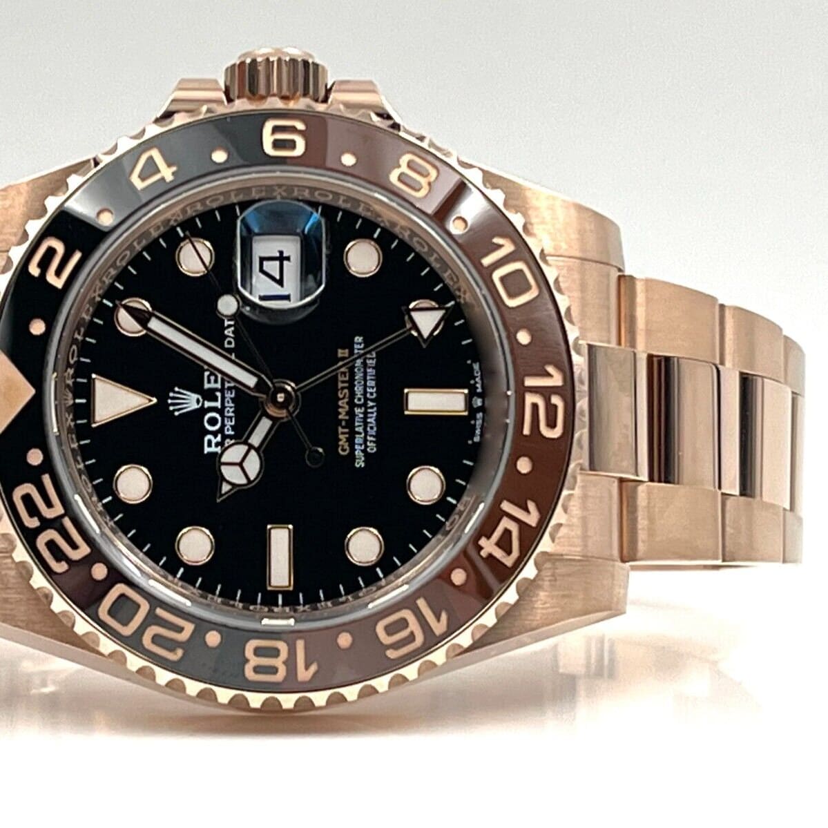 2021 Rolex GMT-Master II Rose Gold 126715CHNR-0001 | Bezel