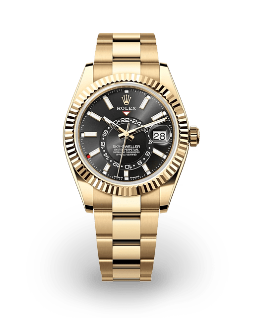 Rolex Sky-Dweller 42 Yellow Gold / Black / Oyster 336938-0002 Watches ...