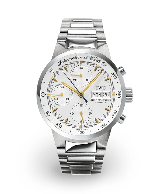 IWC GST Chronograph Automatic 39.5 Steel / Silvered / Bracelet IW3707-015 Watches | Bezel