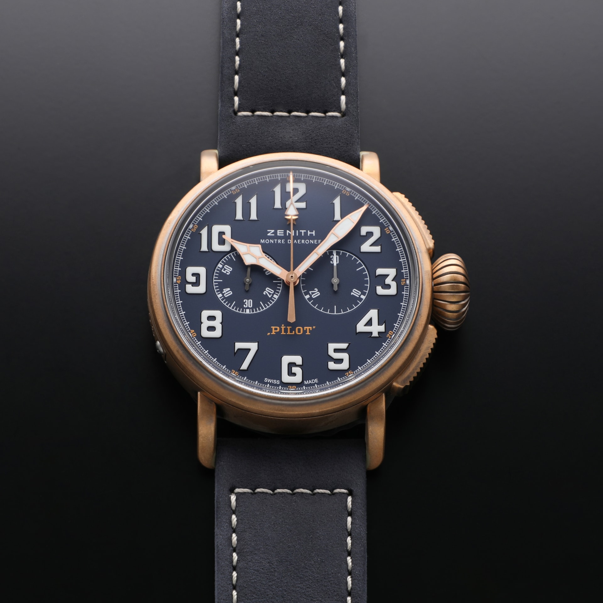 Auction: 2024 Zenith Pilot Type 20 Extra Special Chronograph Bronze ...