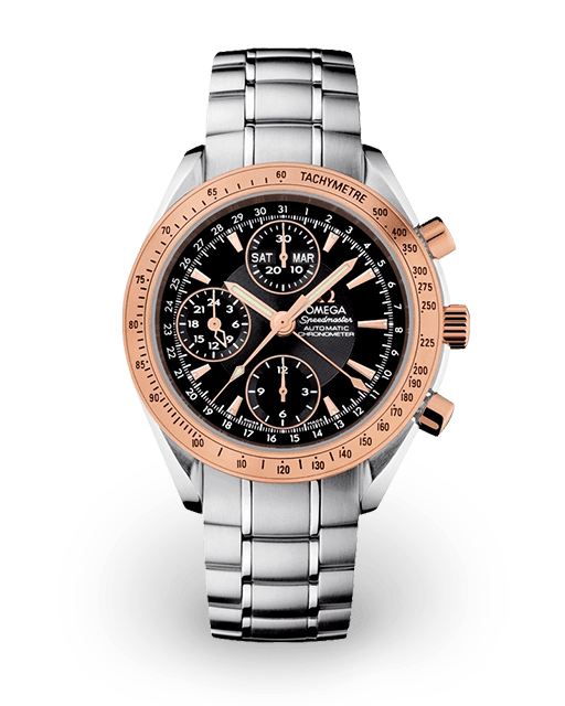 Omega Speedmaster Triple Date 40 Steel / Rose Gold / Black / Bracelet ...