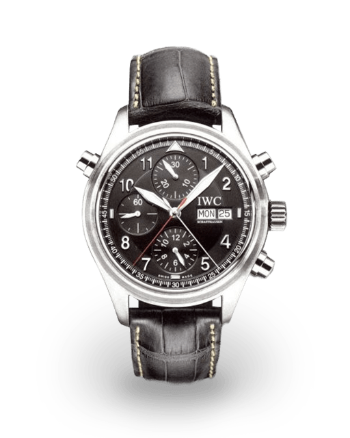 IWC Pilot's Watch Spitfire Double Chronograph Stainless Steel / Black ...