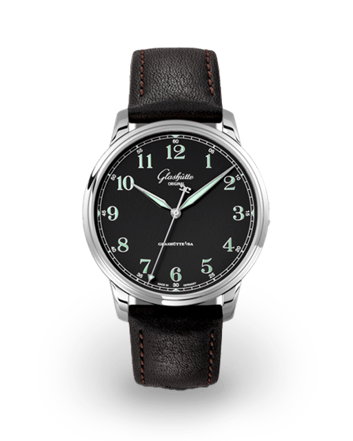 Glashütte Original Senator Excellence Stainless Steel / Black / Calf ...