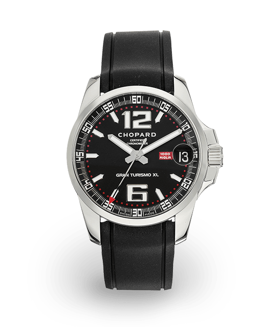 Chopard Mille Miglia Gran Turismo XL 44 Steel / Black / Arabic / Strap ...