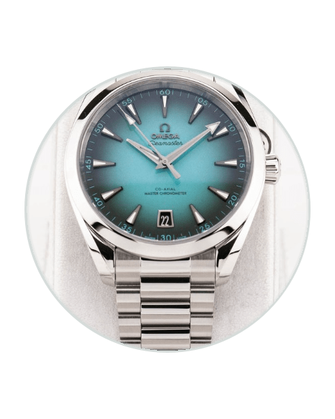 Omega Seamaster Aqua Terra 150M Master Chronometer 41 Steel / Turquoise ...