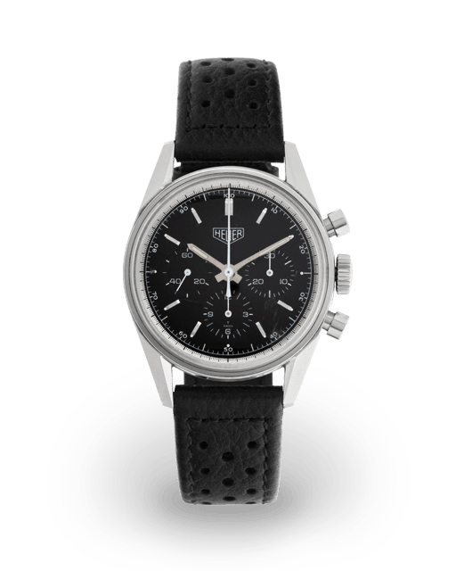 Tag Heuer Heuer Carrera Classic 1964 Reissue Steel / Black / Leather ...