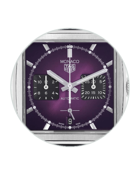 Tag Heuer Monaco Calibre Heuer 02 Steel / Purple / Strap - Limited to ...