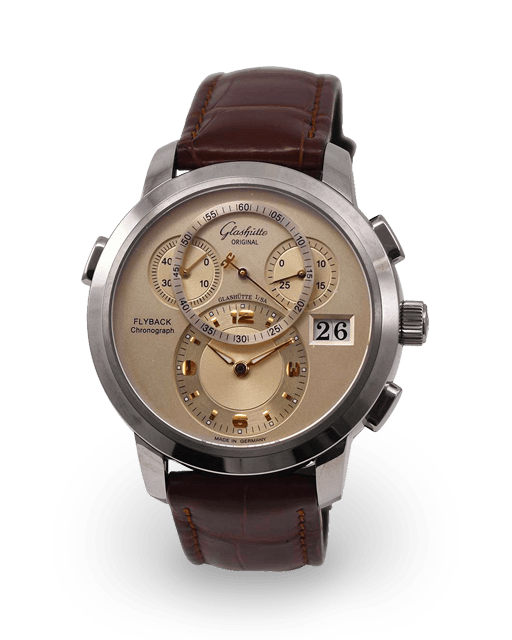Glashütte Original PanoMatic Chronograph XL White Gold / Silvered ...