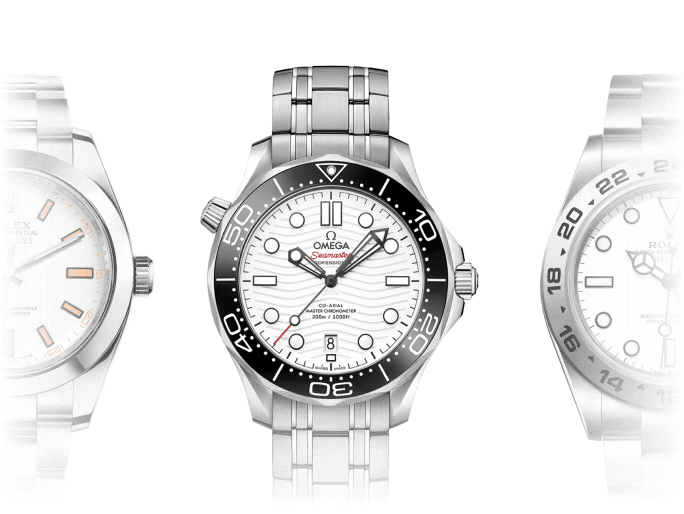 White Dial Sports Watches | Bezel