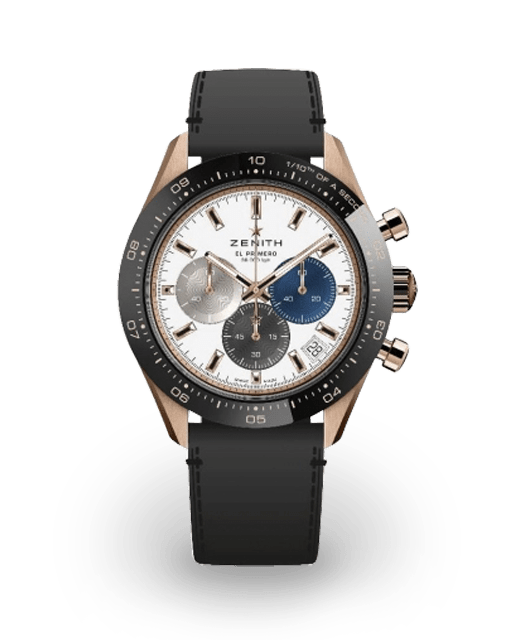 Zenith Chronomaster Sport Rose Gold / Silver / Calf 18.3100.3600/69 ...