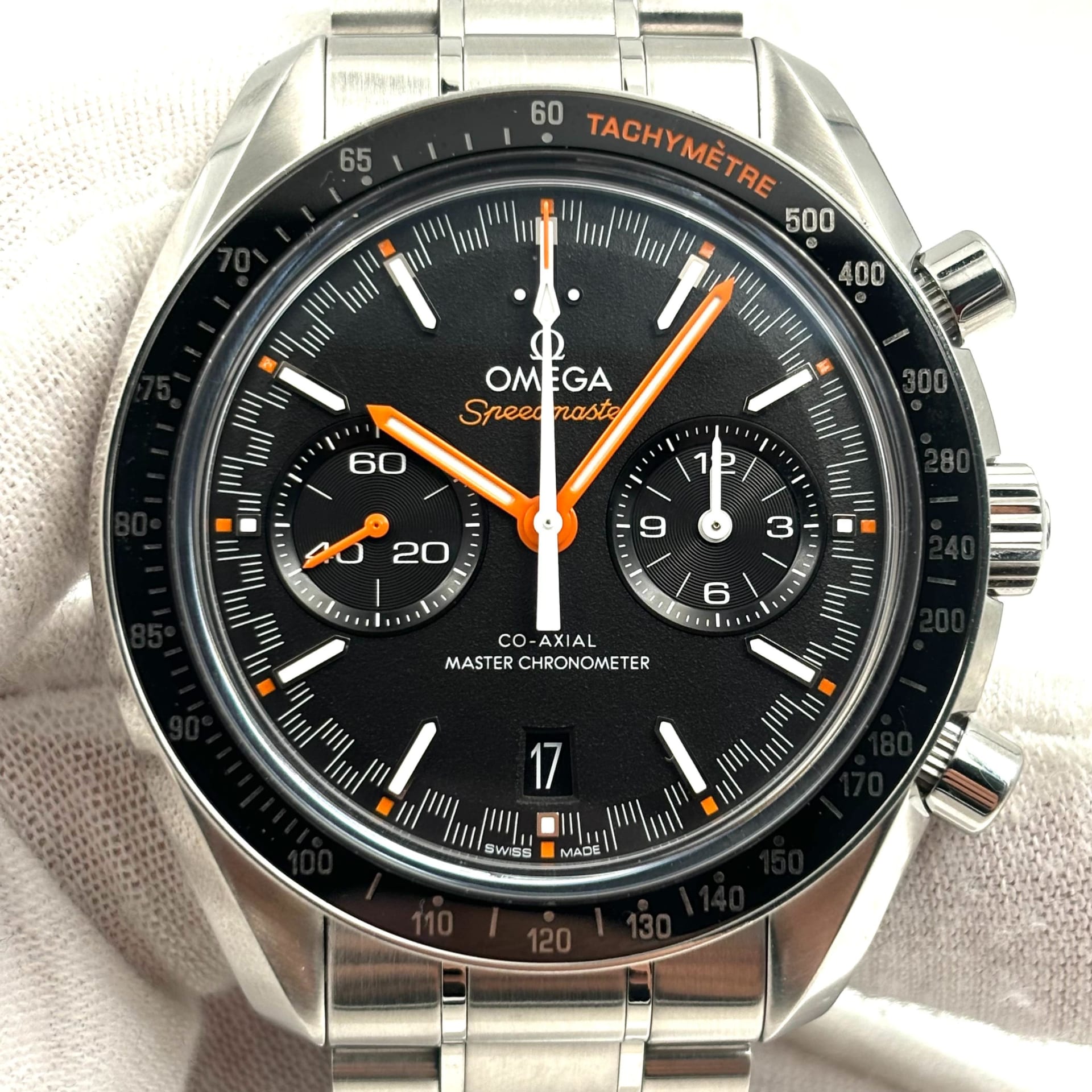 Auction: 2023 Omega Speedmaster Racing Master Co-Axial Steel / Black ...